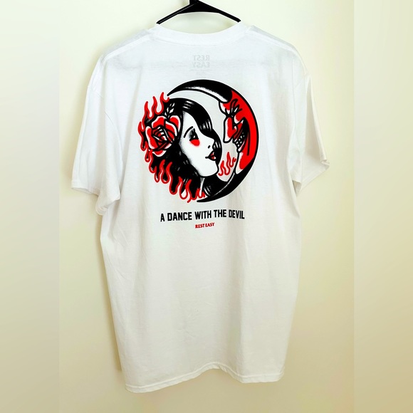 rest easy | Shirts | Rest Easy Dancing With The Devil Tshirt L New ...